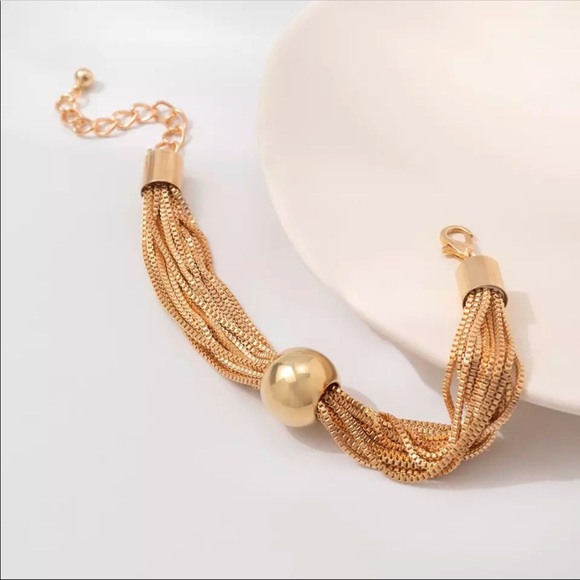 Jewelry | Trendy Layered Gold Plated Bracelet | Poshmark